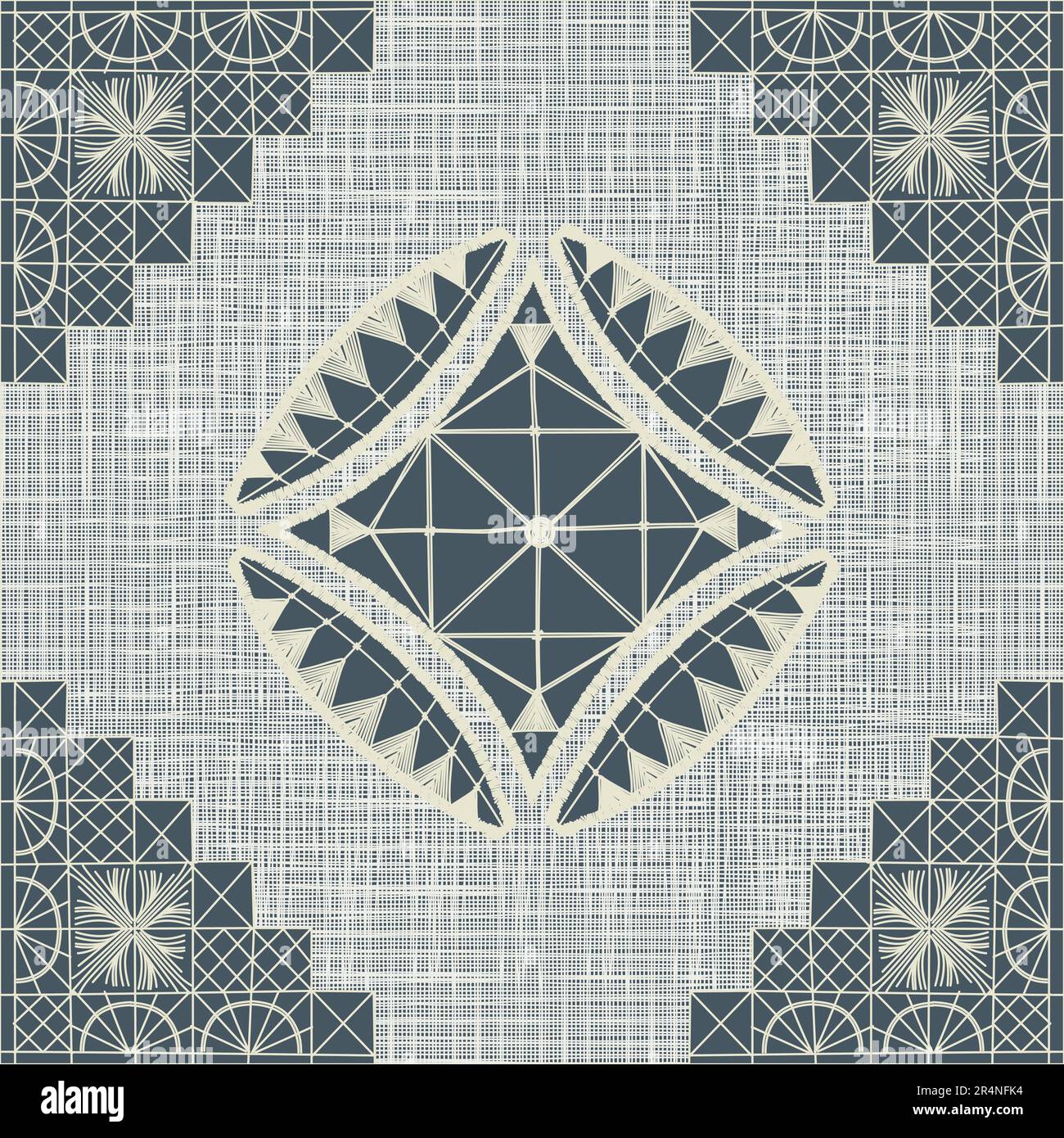 Seamless pattern inspired from traditional Danish Hedebo embroidery ...