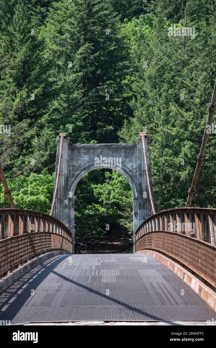 Historic Alexandra Bridge in Spuzzum, British Columbia, Canada Stock ...