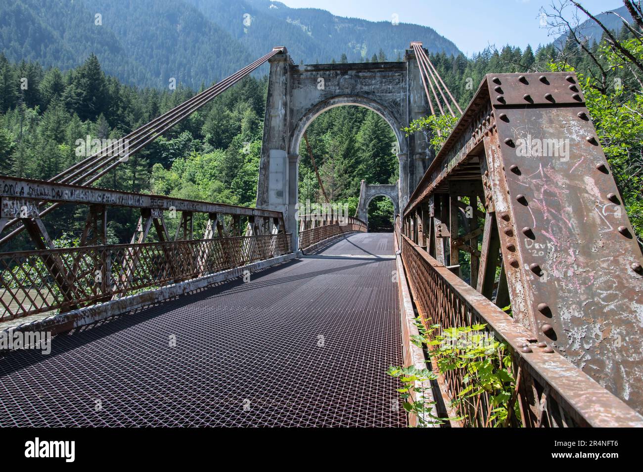 Historic Alexandra Bridge in Spuzzum, British Columbia, Canada Stock ...