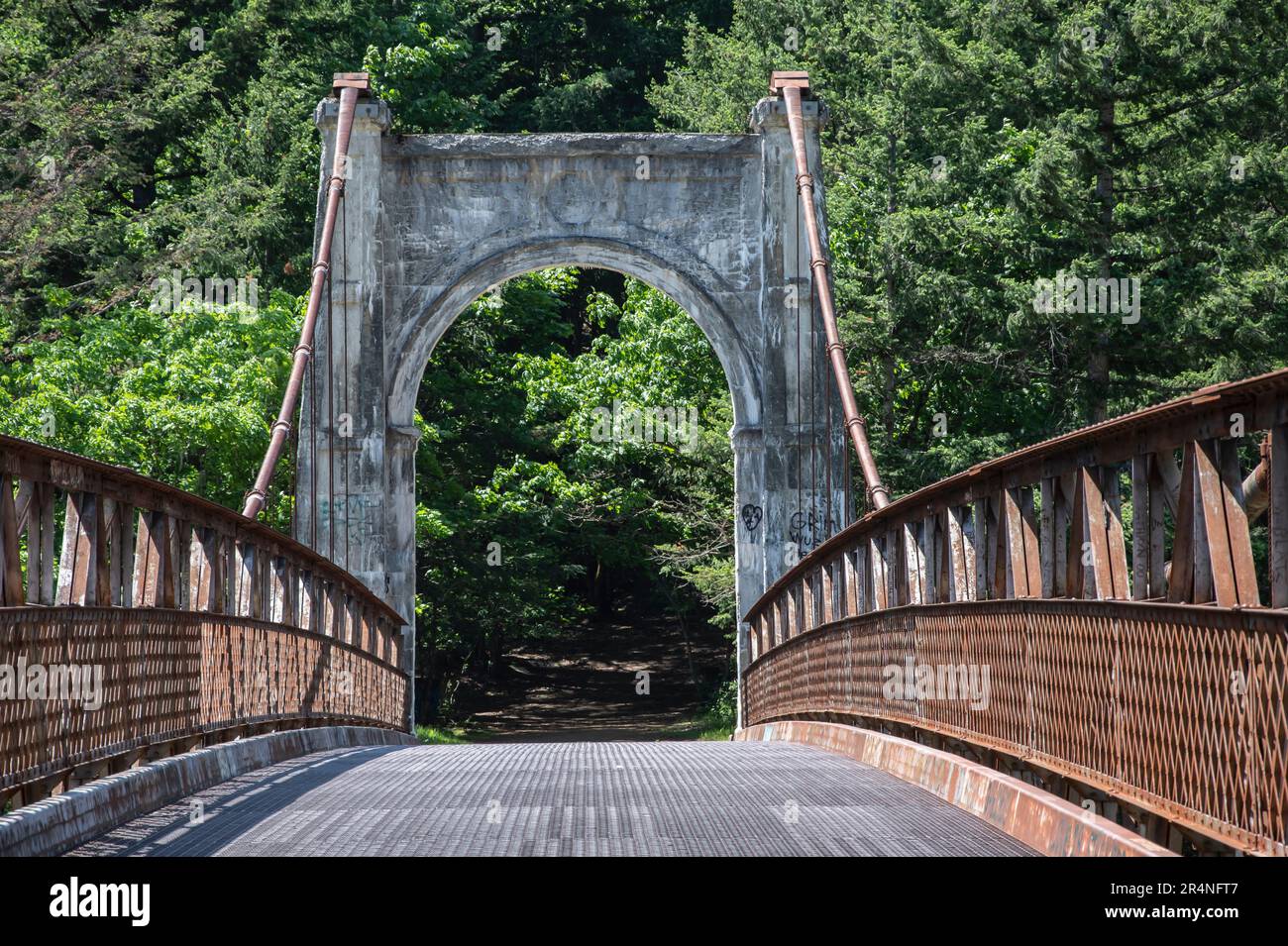 Historic Alexandra Bridge in Spuzzum, British Columbia, Canada Stock ...