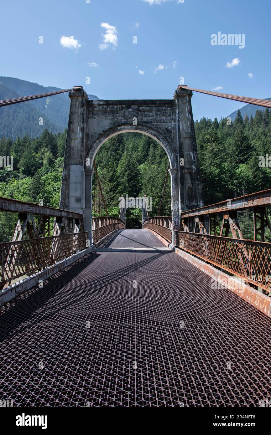 Historic Alexandra Bridge in Spuzzum, British Columbia, Canada Stock ...