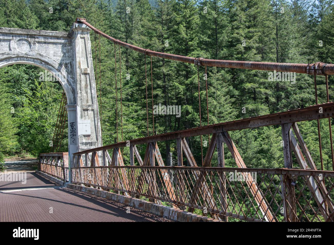 Historic Alexandra Bridge in Spuzzum, British Columbia, Canada Stock ...