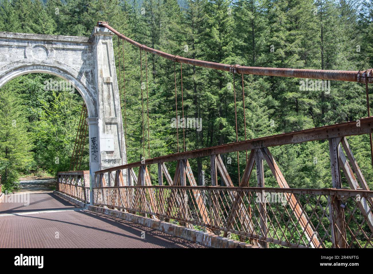 Historic Alexandra Bridge in Spuzzum, British Columbia, Canada Stock ...