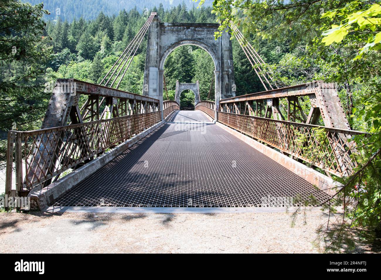 Historic Alexandra Bridge in Spuzzum, British Columbia, Canada Stock ...