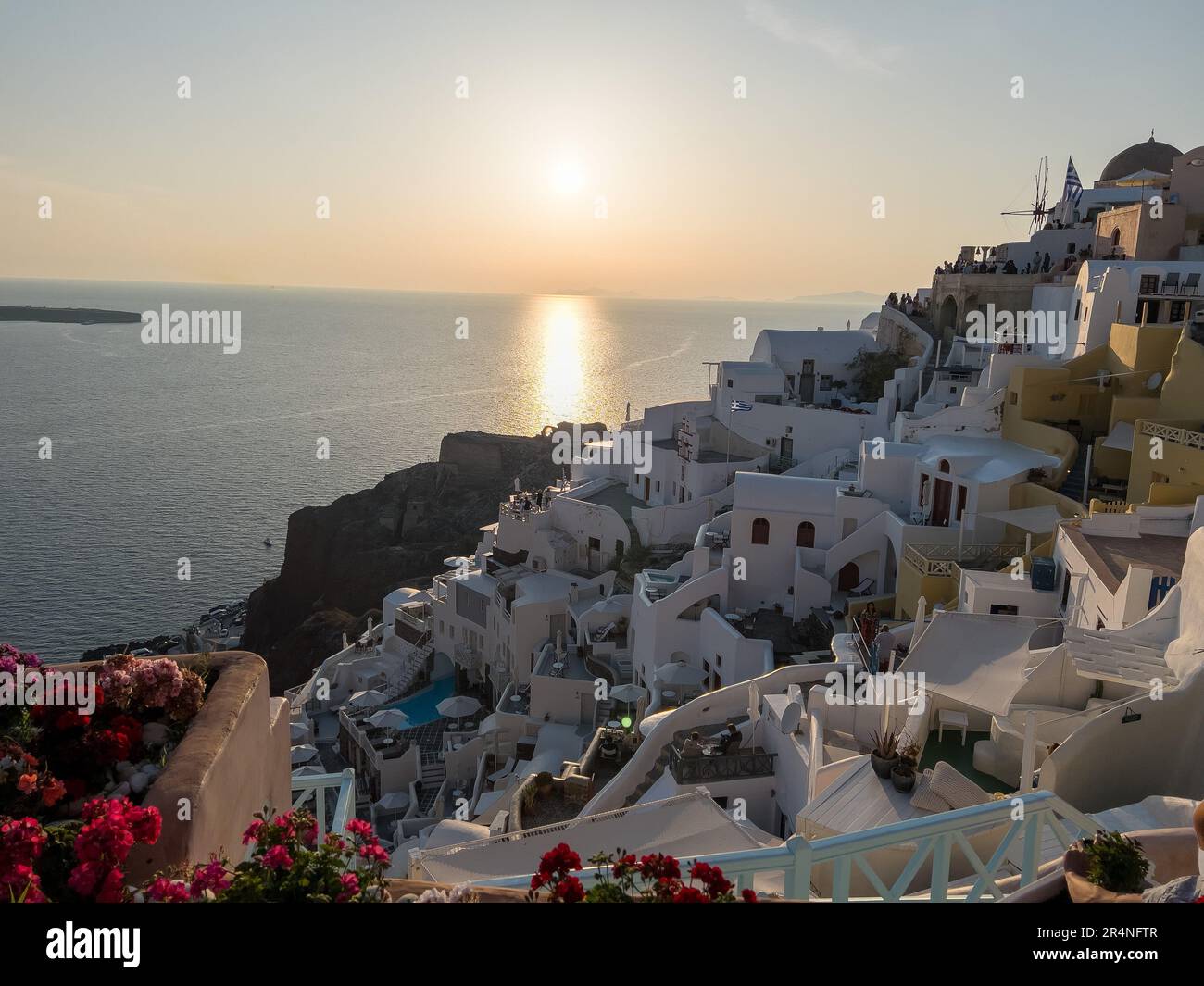 sunset at santorini Stock Photo - Alamy