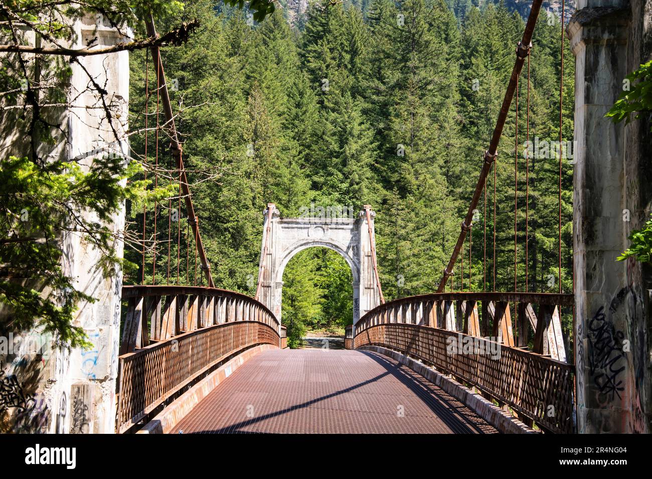 Historic Alexandra Bridge in Spuzzum, British Columbia, Canada Stock ...