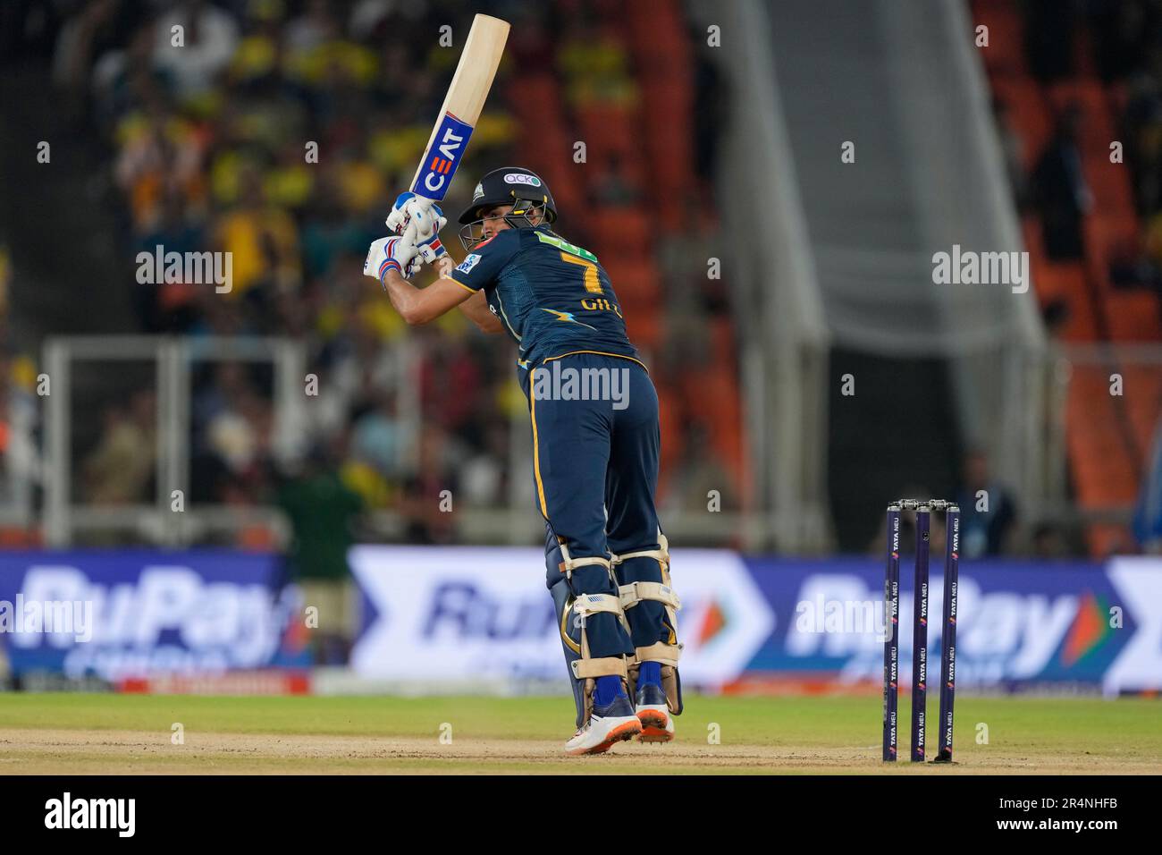 Gujarat Titans' Shubman Gill bats during the Indian Premier League ...