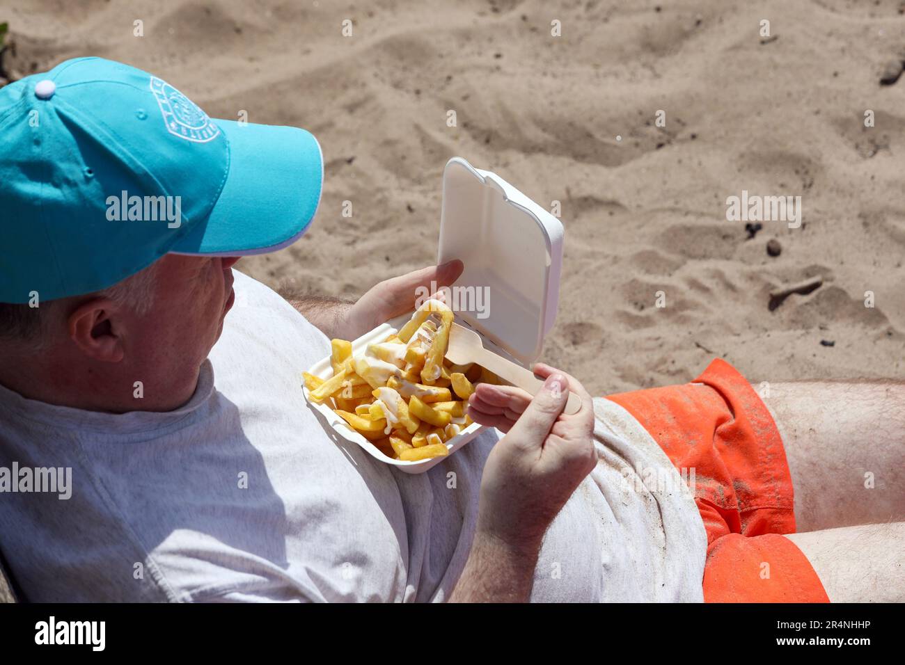 Troon, UK. 29th May, 2023. Sunny weather attracted people to Troon ...