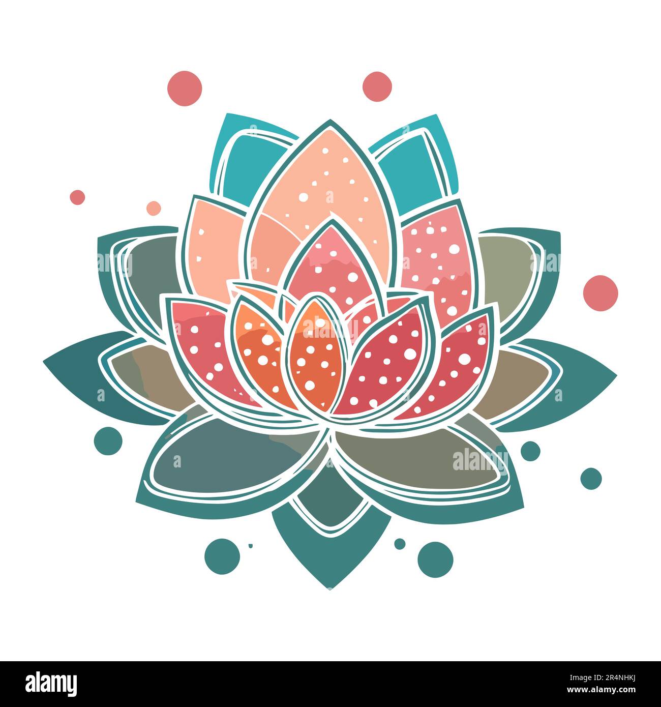 Lotus flower design Cut Out Stock Images & Pictures - Alamy