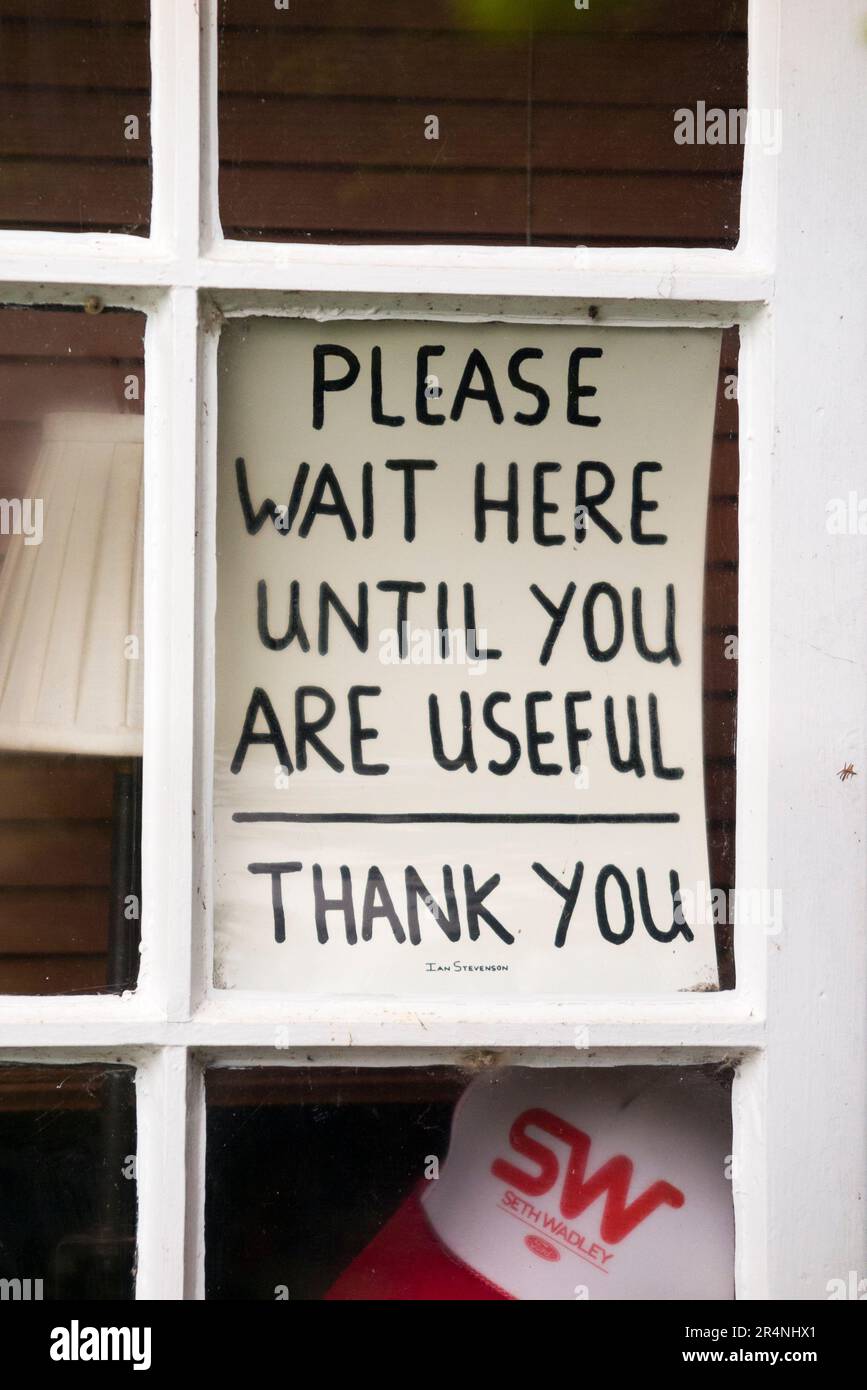 Reproduction print / limited edition type repro of a sign slogan ...