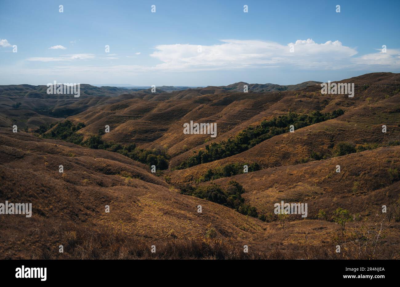 A beautiful view of indonesian paradise at Wairinding hills at Waingapu ...