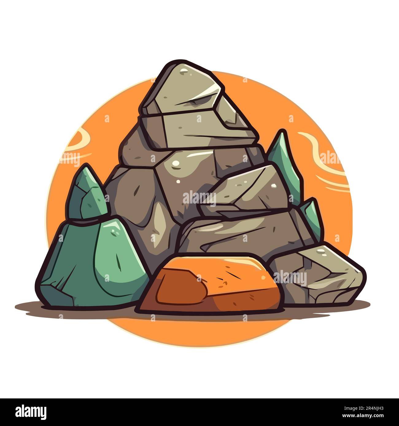 Wall gray granite gravel Cut Out Stock Images & Pictures - Alamy