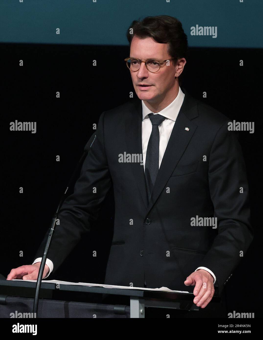 Solingen, Germany. 29th May, 2023. Hendrik Wüst (CDU), Minister ...