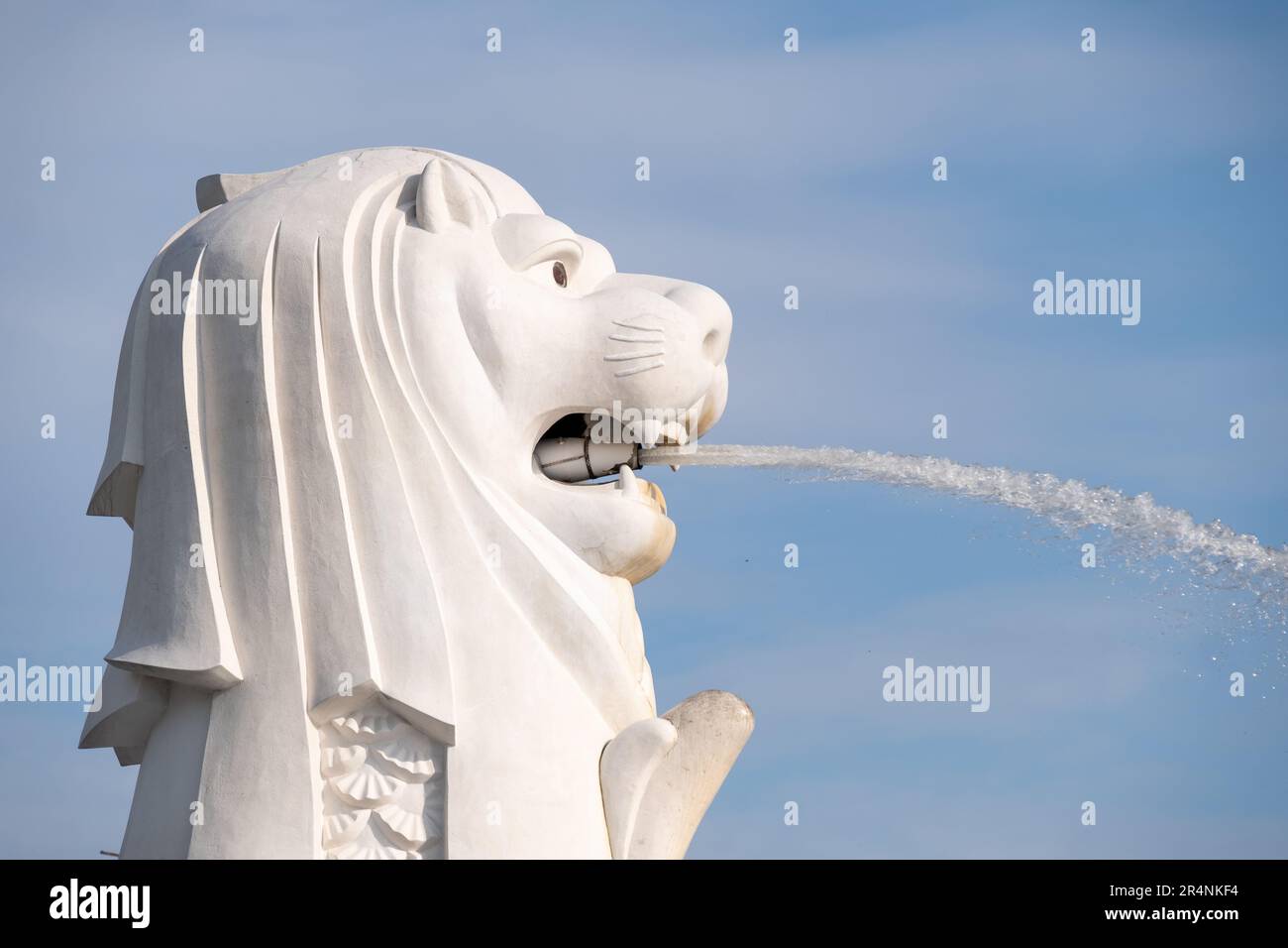 Singapore - 22 October 2022: Merlion Statue at Merlion Park, it is a ...