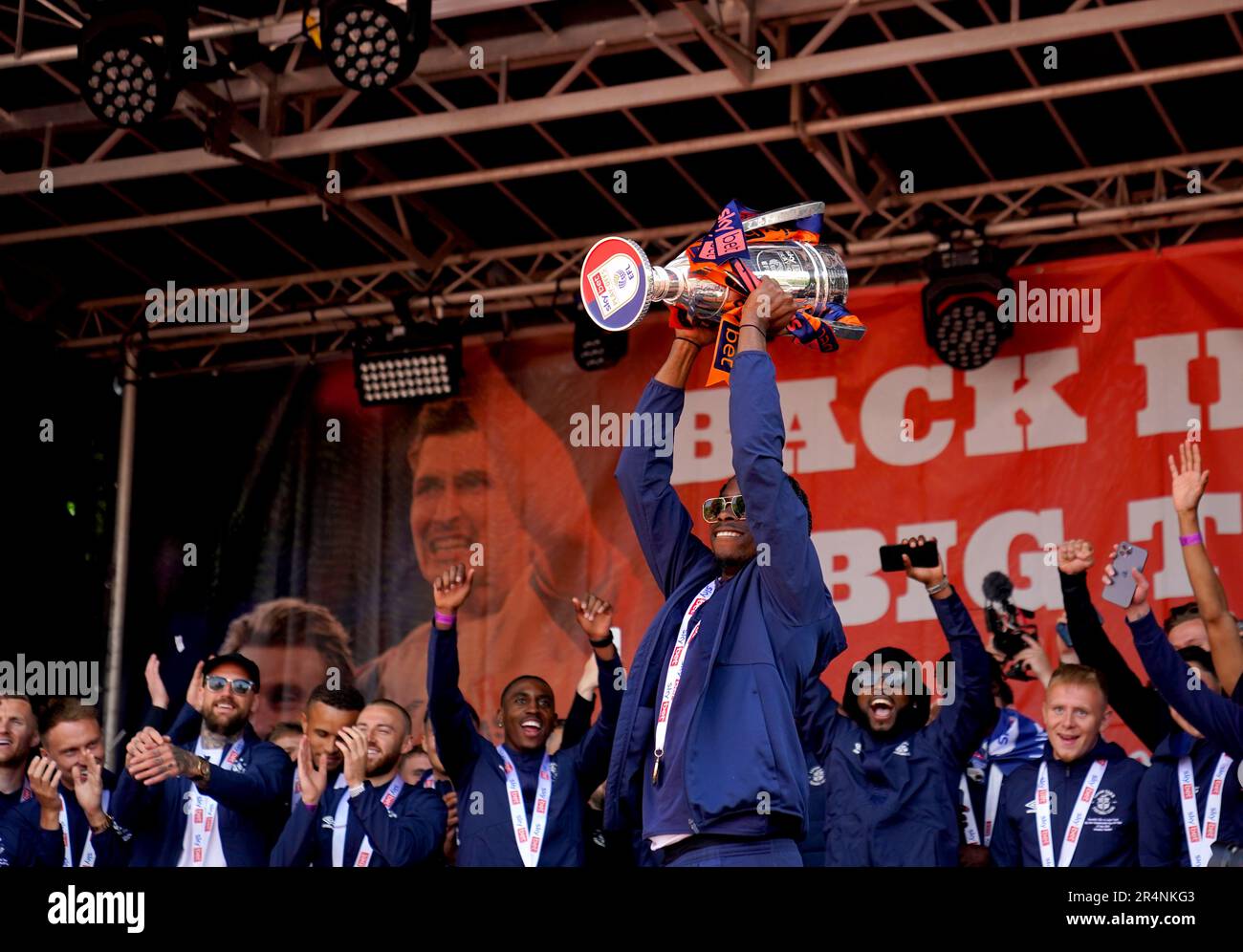 Luton towns pelly ruddock celebrates hi-res stock photography and ...
