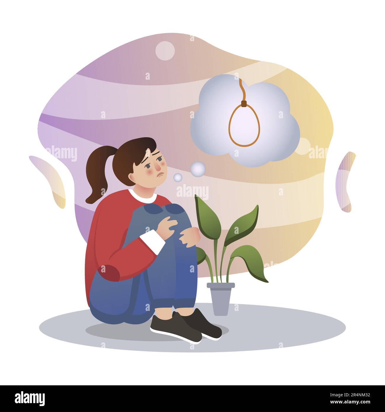 Funny Suicide Hanging Cartoon