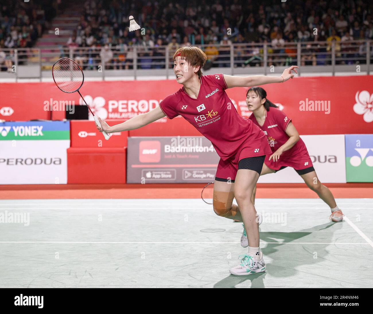 Kuala Lumpur, Malaysia. 28th May, 2023. Baek Ha Na and Lee So Hee (L ...
