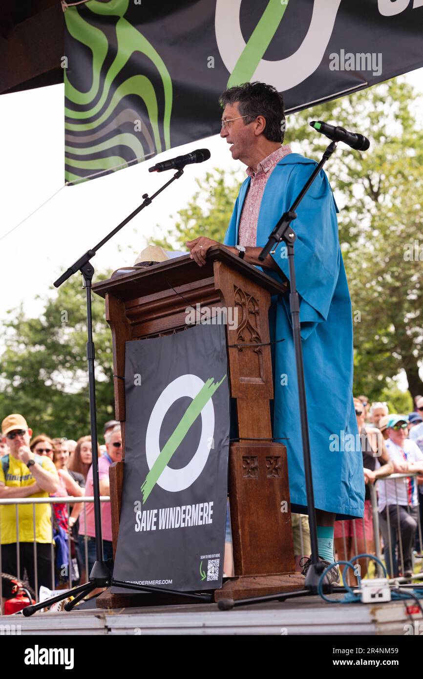 Lake Windermere Cumbria, UK. 29th May, 2023. Stop the Sewage! Rally ...