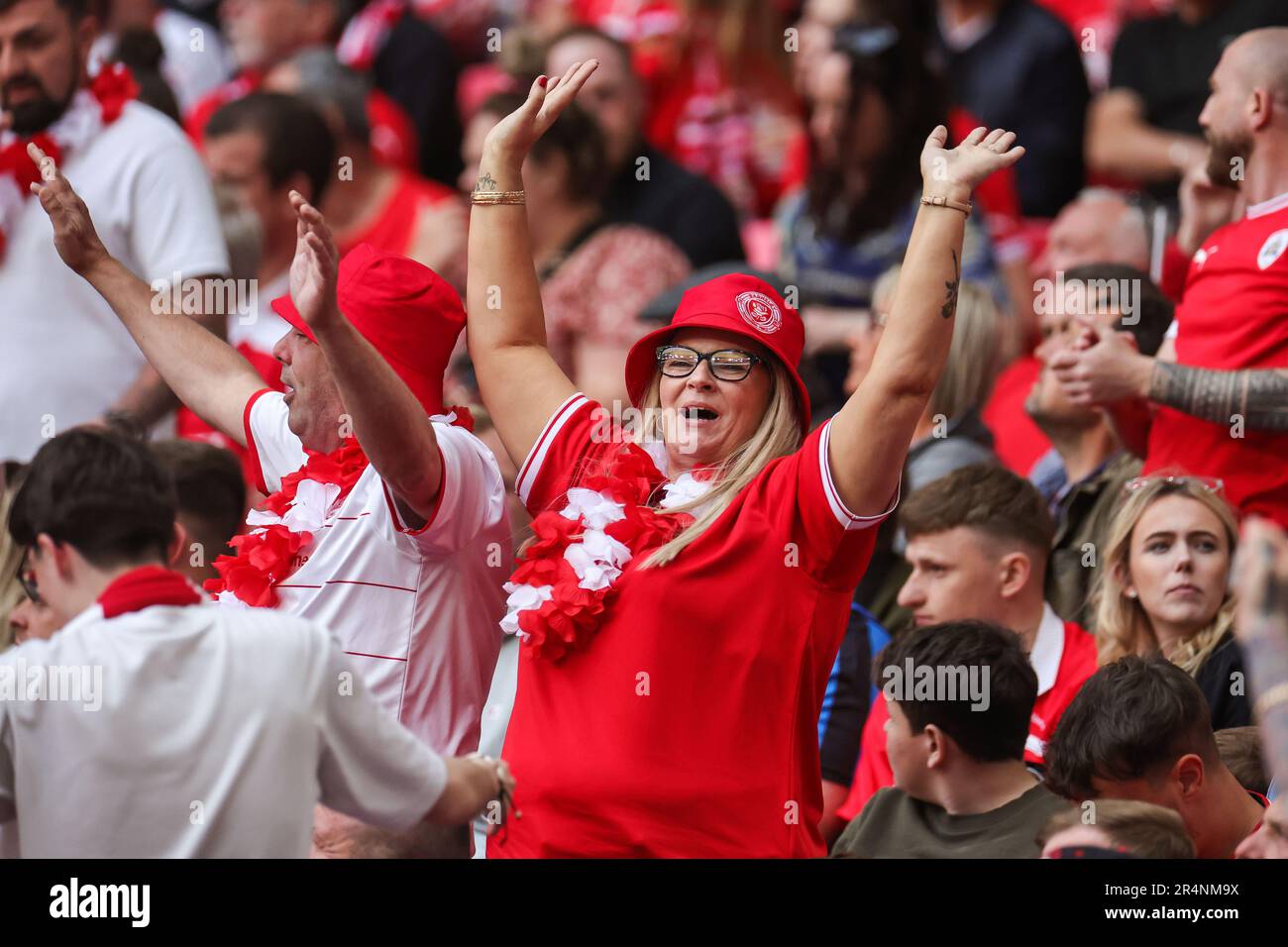 Sheffield wednesday fans in the stadium hi-res stock photography and ...