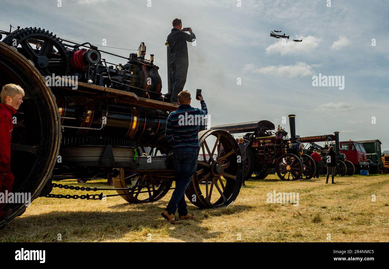 The Battle of Britain Memorial Flight Lancaster, Spitfire and Hurricane ...