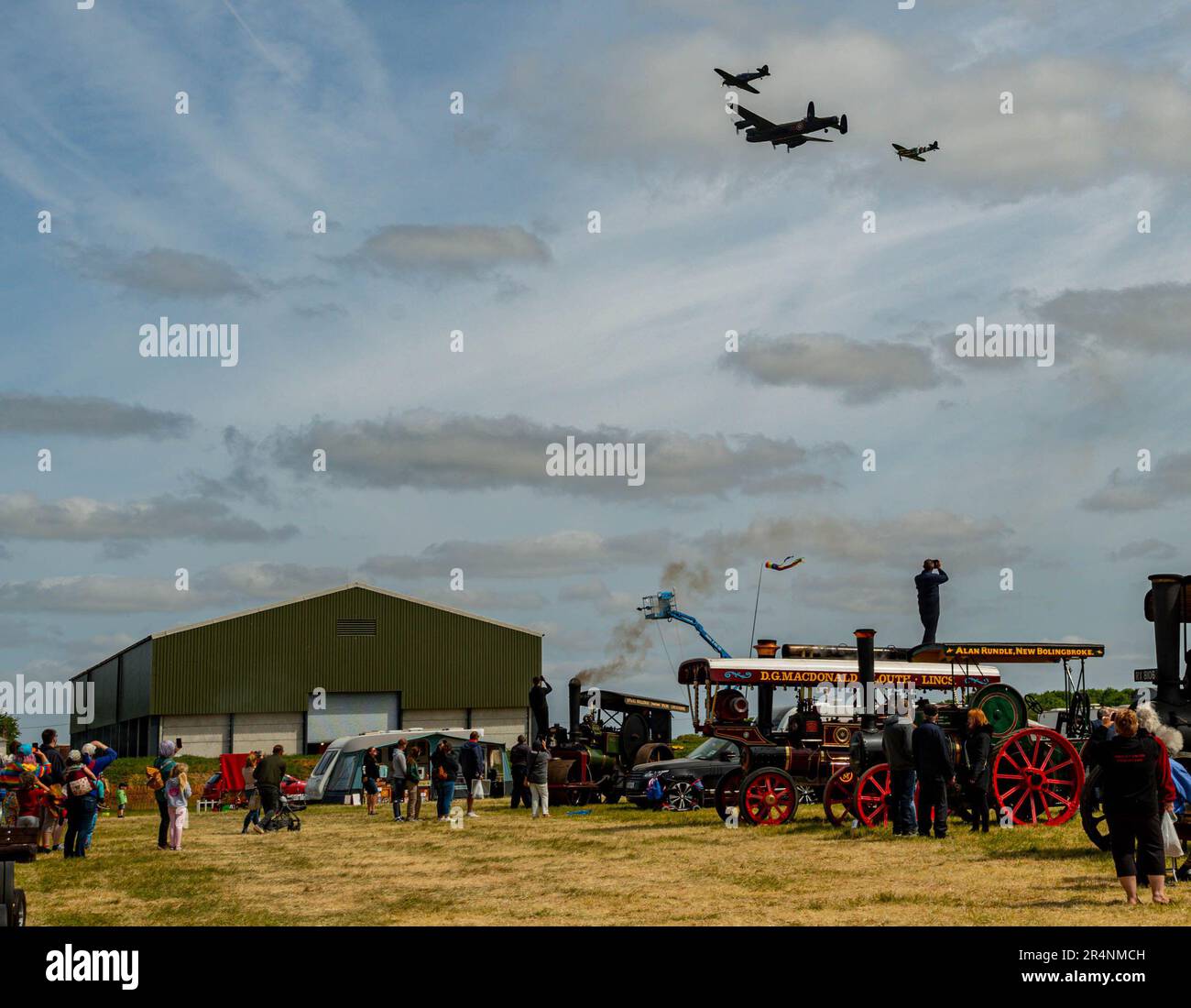 The Battle of Britain Memorial Flight Lancaster, Spitfire and Hurricane ...