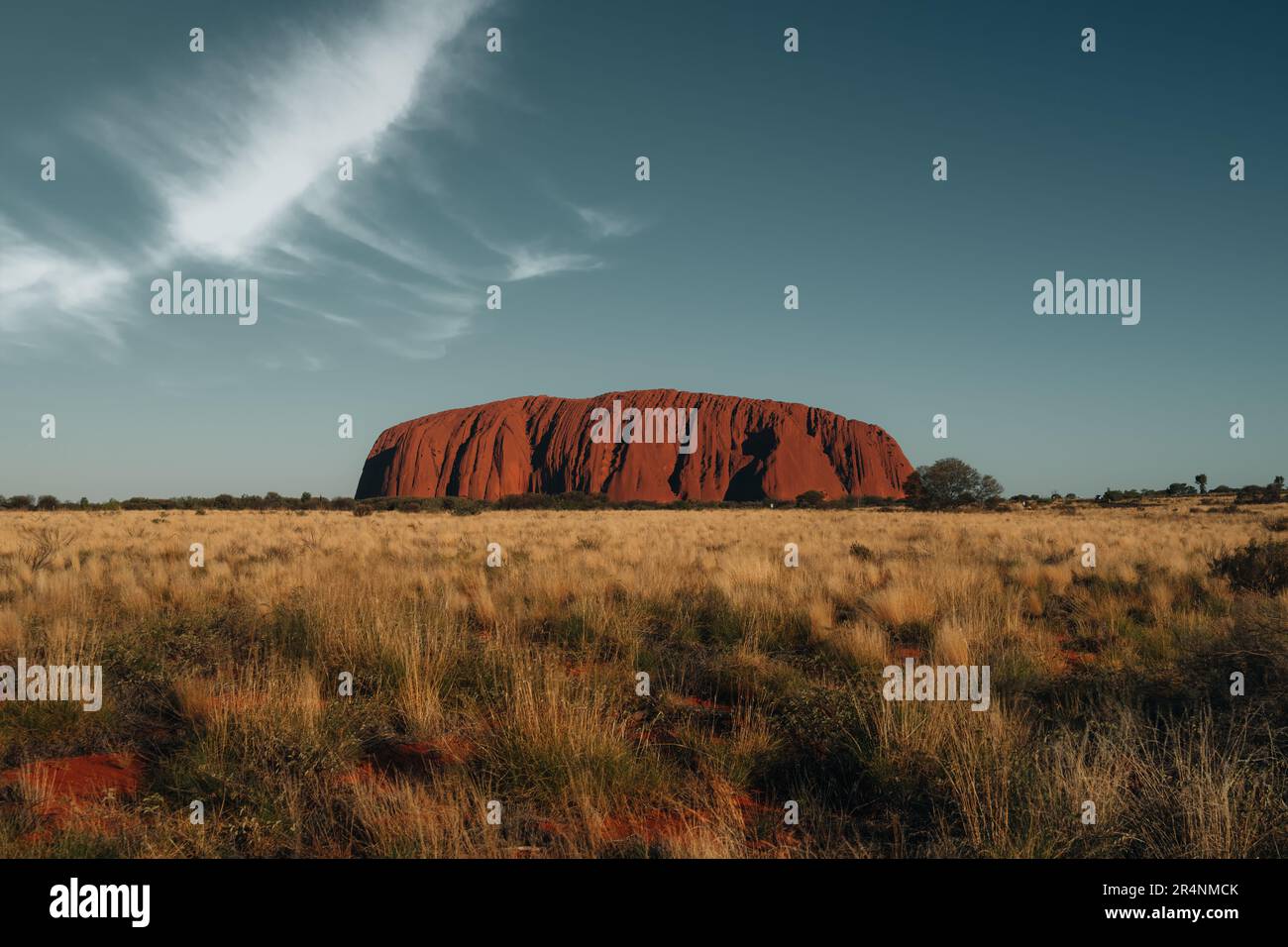 Beautiful view of Uluru, Ayers rock before sunset at Uluru-Kata Tjuta ...