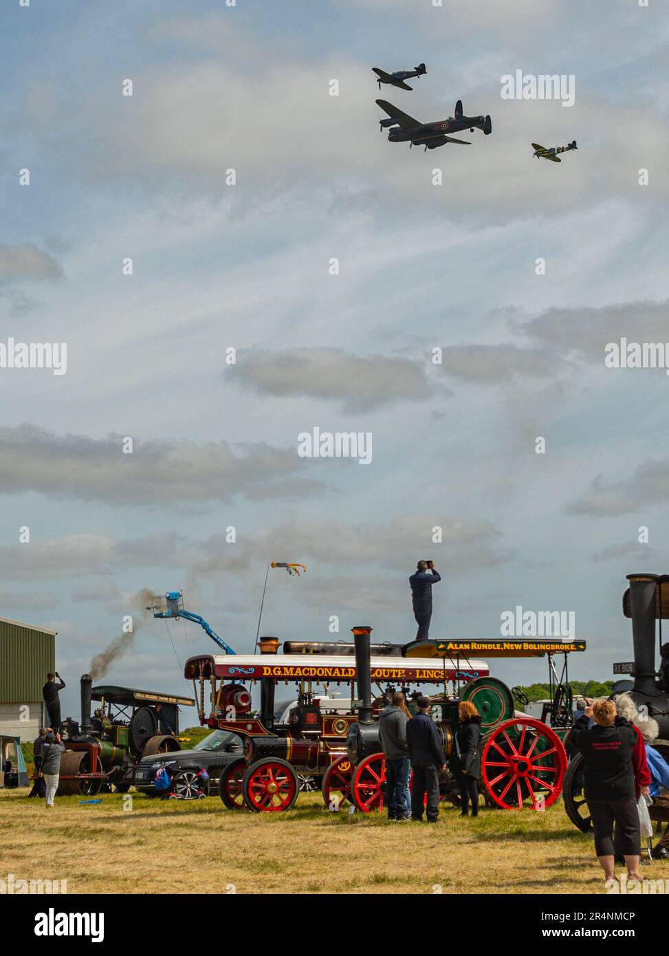 The Battle of Britain Memorial Flight Lancaster, Spitfire and Hurricane ...