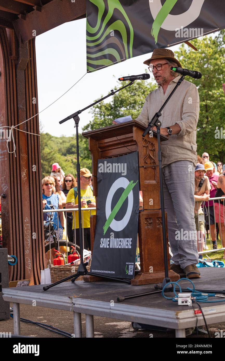 Lake Windermere Cumbria, UK. 29th May, 2023. Stop the Sewage! Rally ...