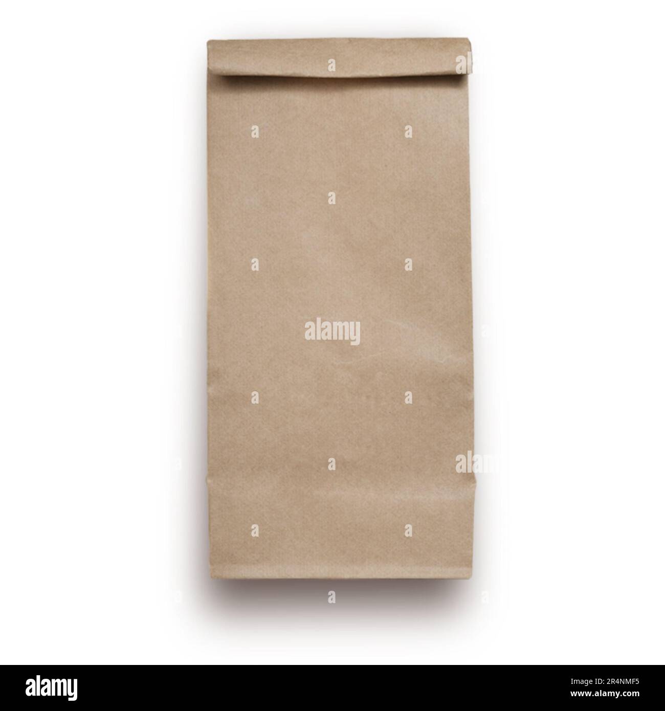 Classical brown paper bag isolated on white background fit for your ...