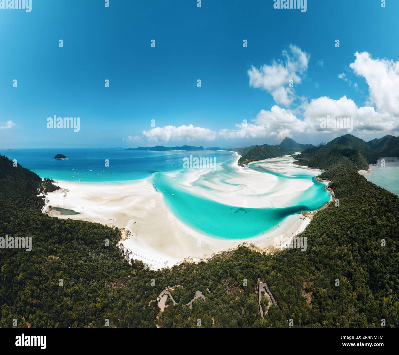 Aerial view beautiful whitehaven beach hi-res stock photography and ...