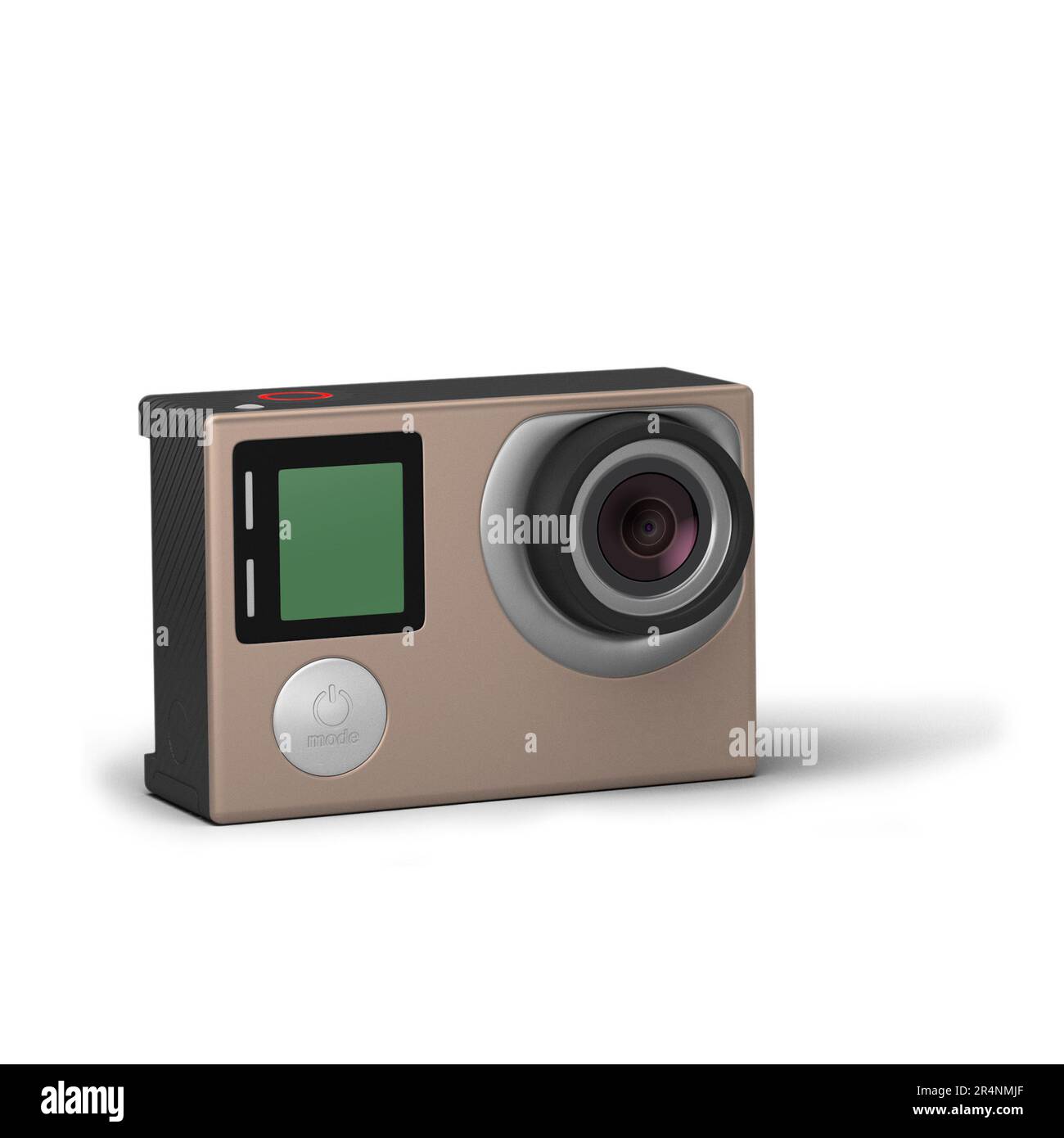 Close up view simply digital camera on white background Stock Photo - Alamy