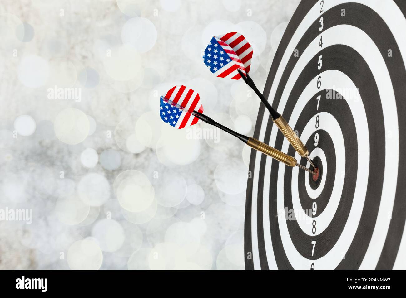 Success hitting target, aim goal achievement concept Stock Photo - Alamy