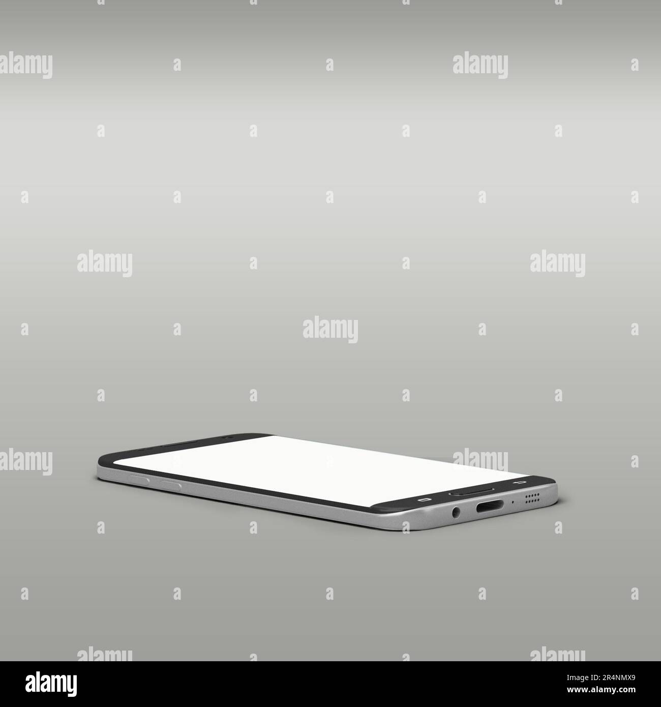 White blank smart phones screen for your mockup project isolated on ...