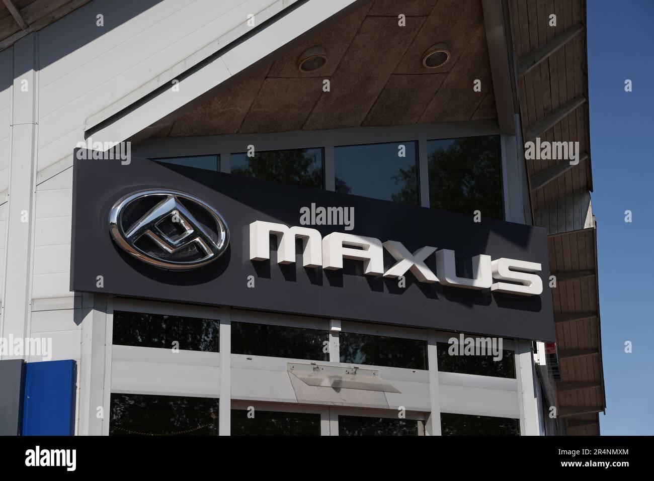 Maxus car dealership, Motala, Sweden. SAIC Maxus Automotive Co., Ltd ...