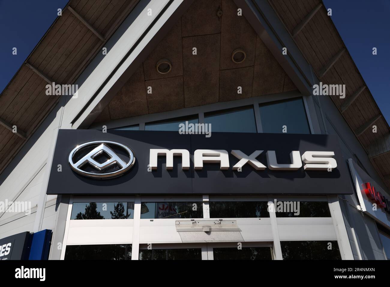 Maxus car dealership, Motala, Sweden. SAIC Maxus Automotive Co., Ltd ...