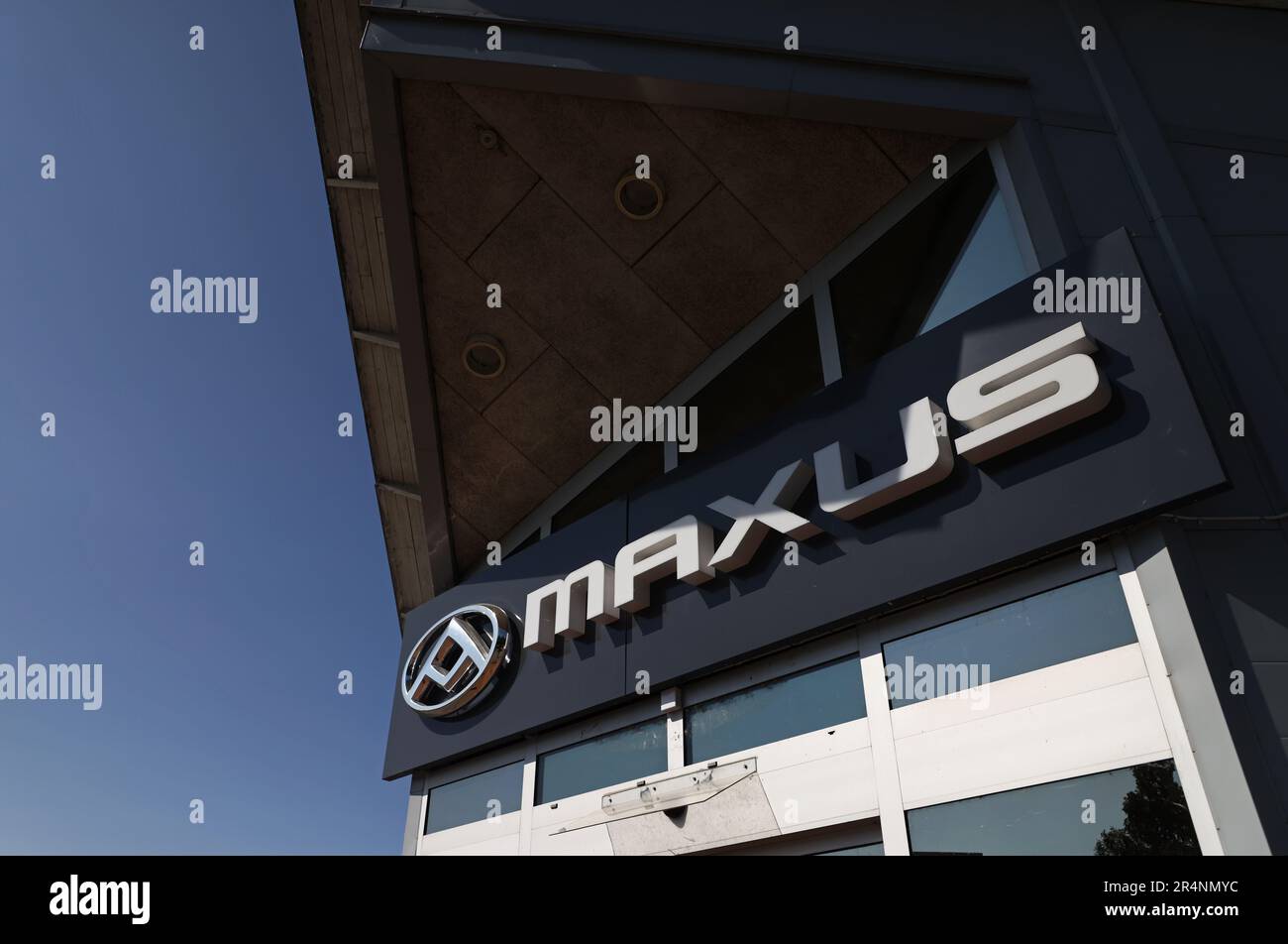 Maxus car dealership, Motala, Sweden. SAIC Maxus Automotive Co., Ltd ...