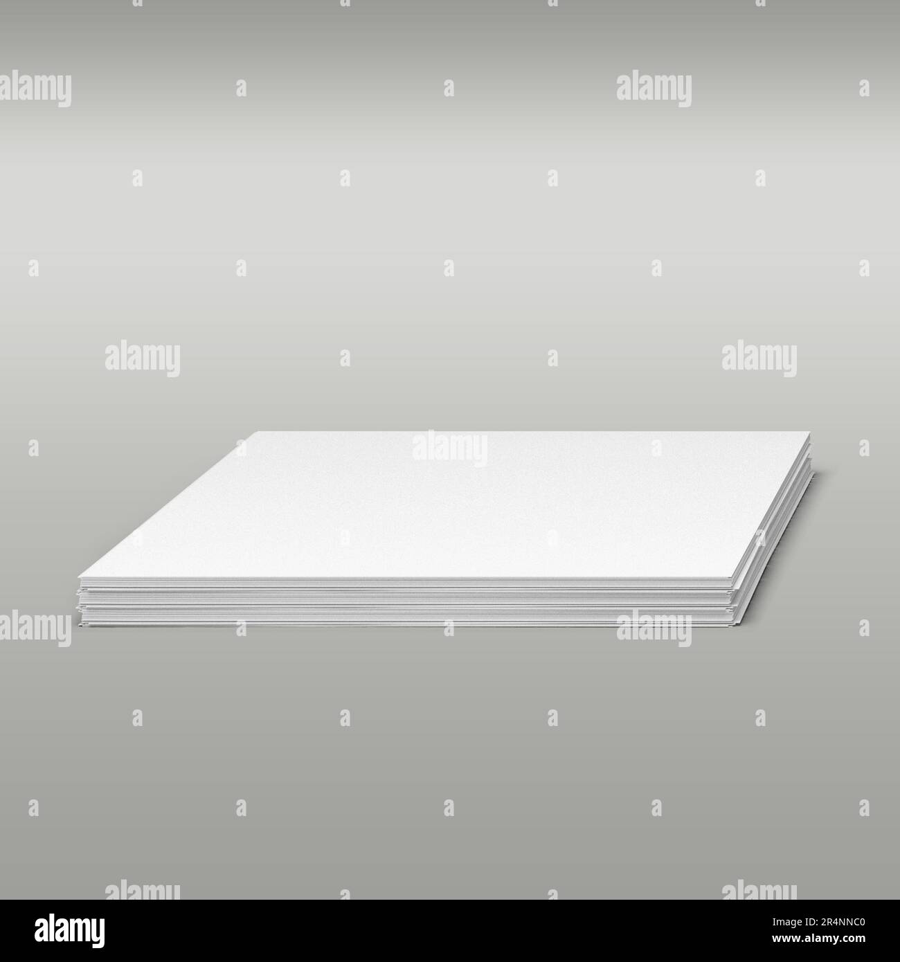 Stack of white empty bank cards on a grey background fit for Template ...