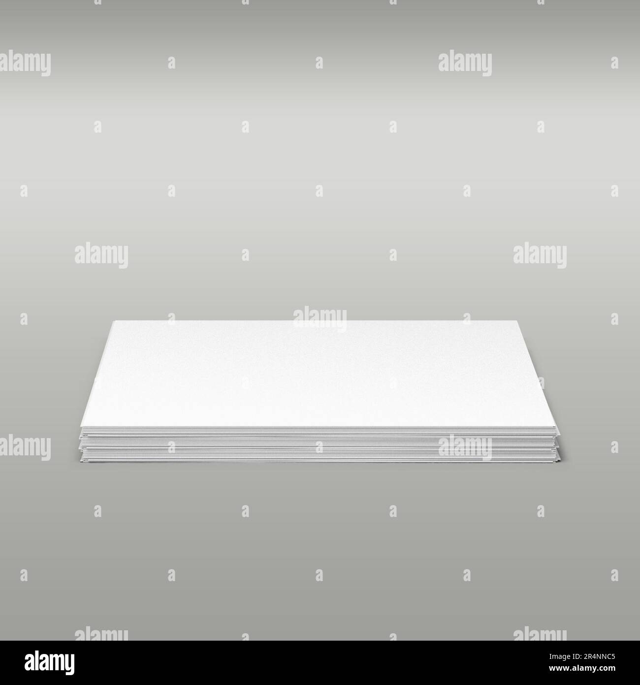 Stack of white empty bank cards on a grey background fit for Template ...
