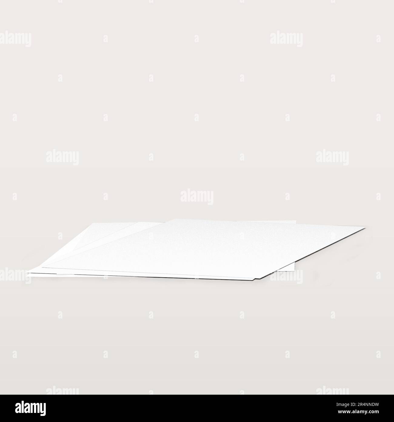 Stack of white empty bank cards on a grey background fit for Template ...