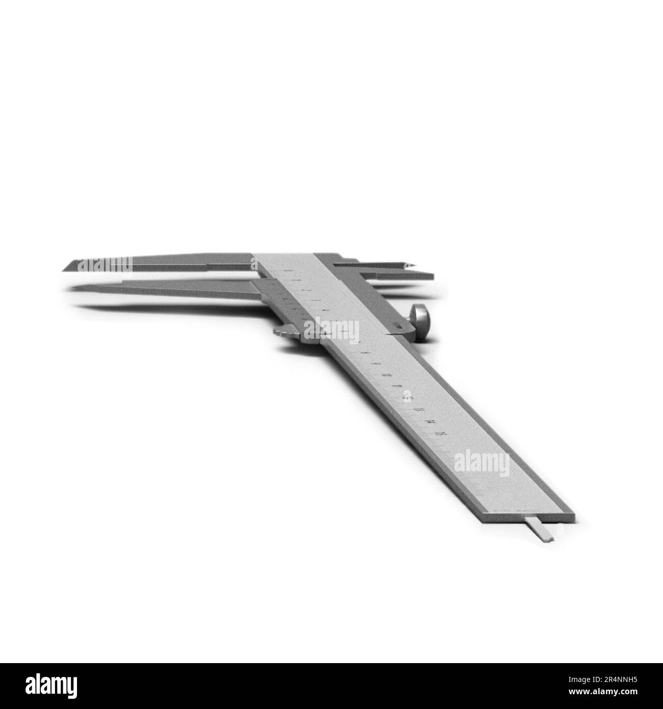 Metal calipers isolated on white background Stock Photo - Alamy