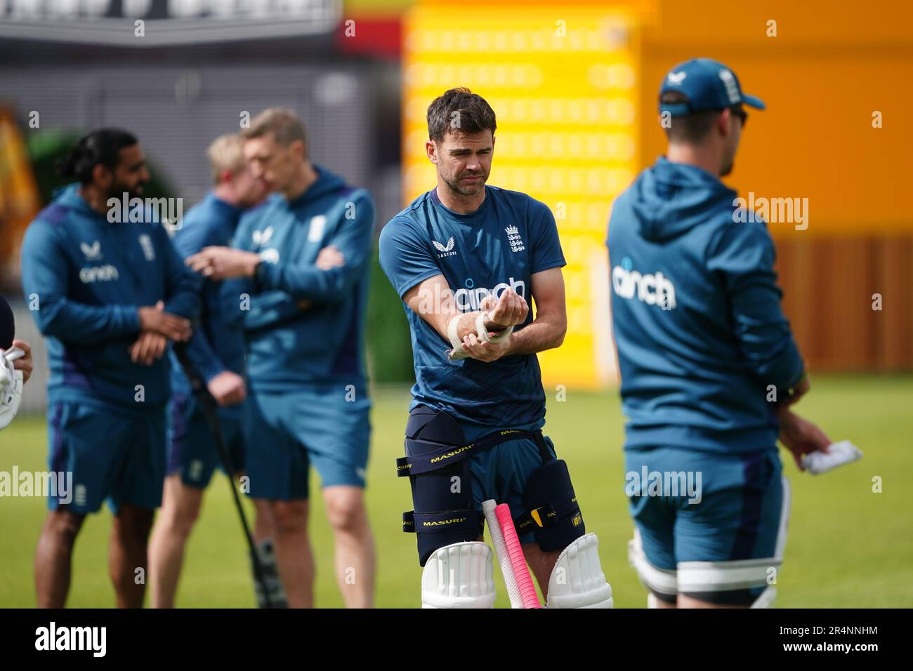 England's James Anderson during a Nets Session at Lord's Cricket Ground ...