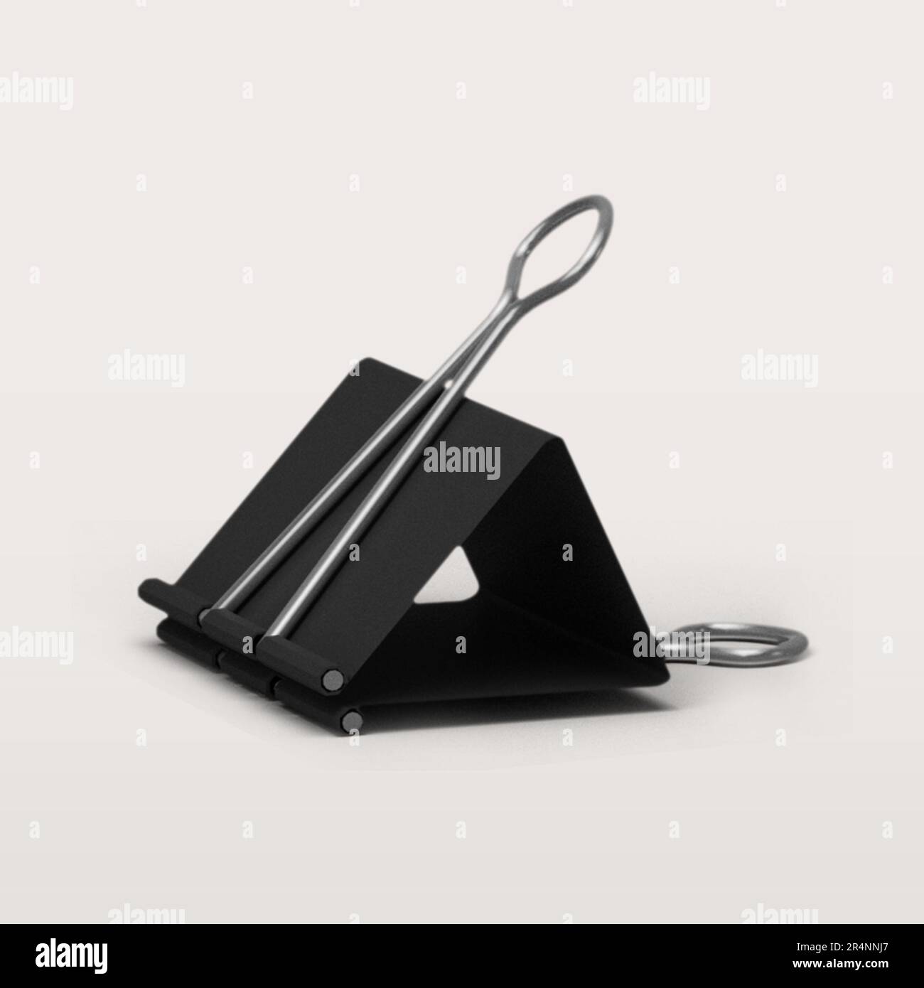 Black metal paper pin isolated on white background Stock Photo - Alamy