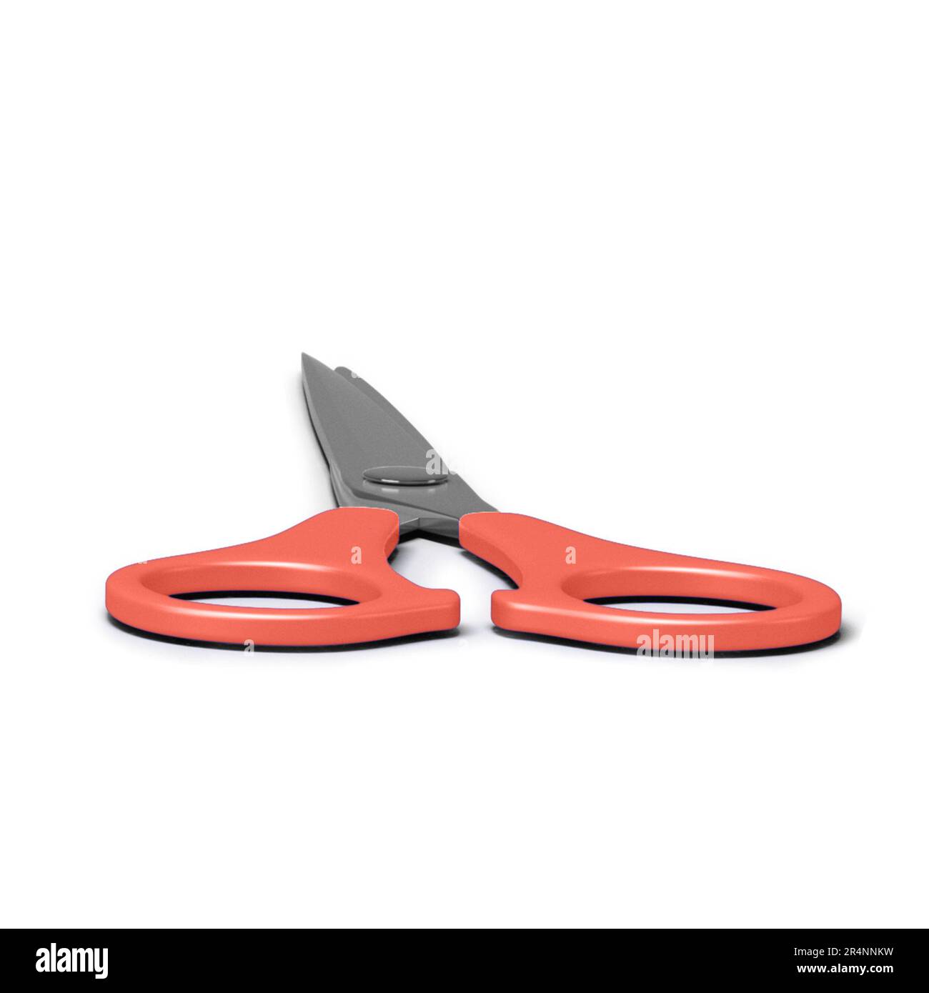 Close view sharp scissors isolated on white background Stock Photo - Alamy