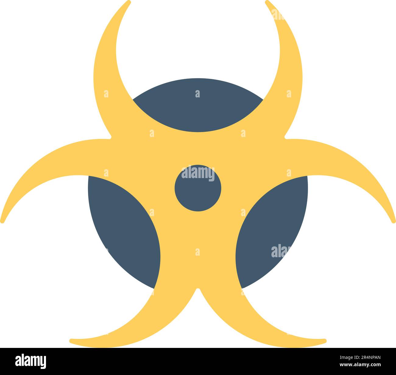 Biohazard Sign icon vector image Stock Vector Image & Art - Alamy