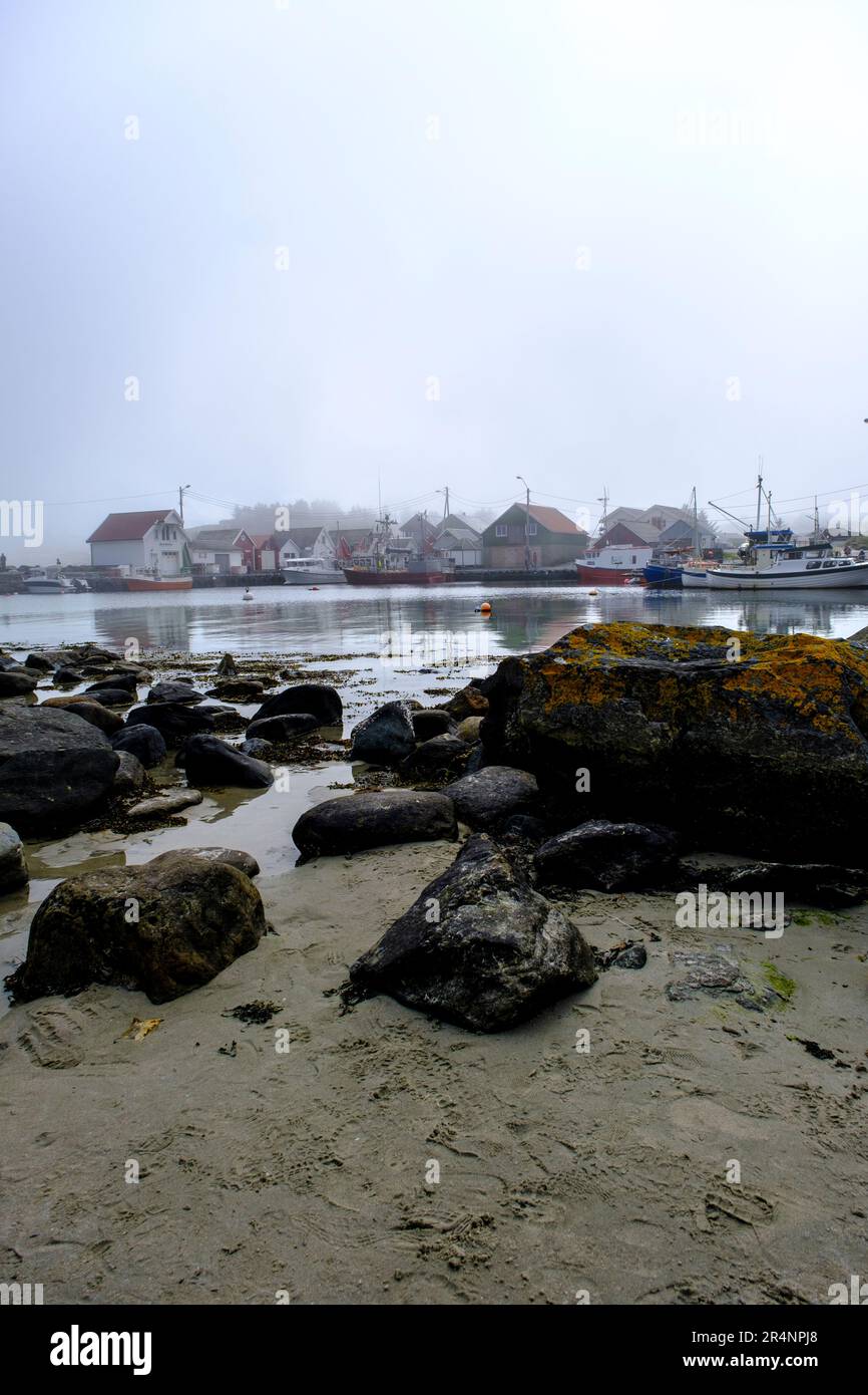 Olberg; Olbergstranden; Raege; Norway; May 20 2023, Misty Morning ...