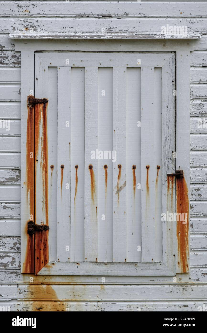 Olberg; Olbergstranden; Raege; Norway; May 20 2023, Old White Painted ...