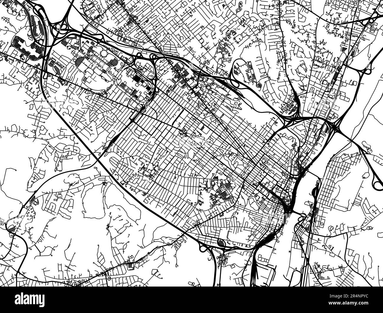 Vector road map of the city of Albany New York in the United States of ... Vector road map of the city of Albany New York in the United States of ...