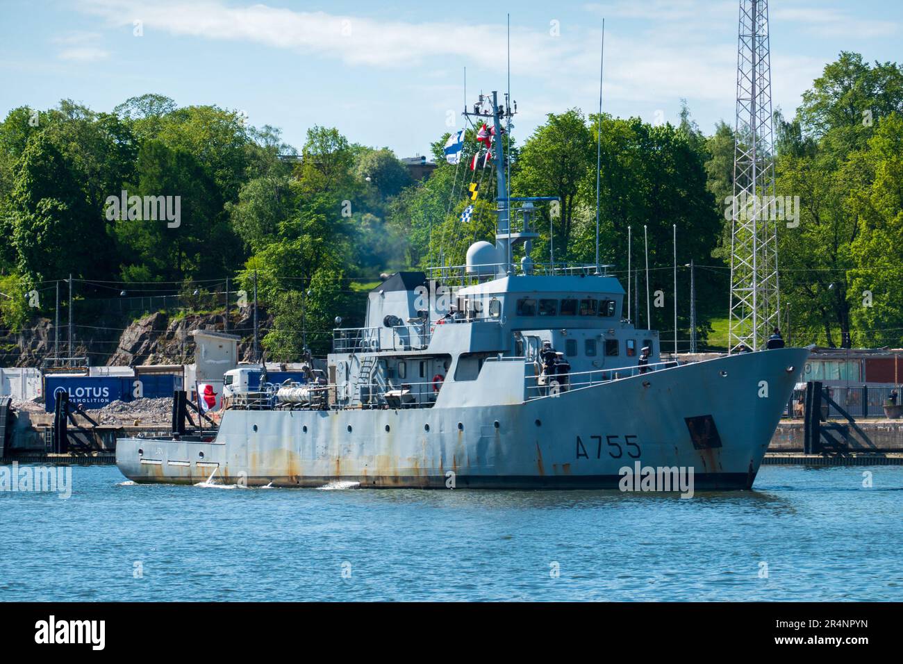 The French training ship, FS Lion, A755 , Helsinki Stock Photo - Alamy