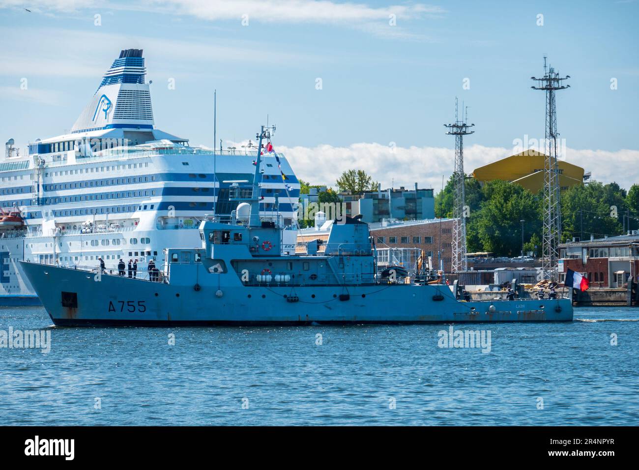 The French training ship, FS Lion, A755 , Helsinki Stock Photo - Alamy