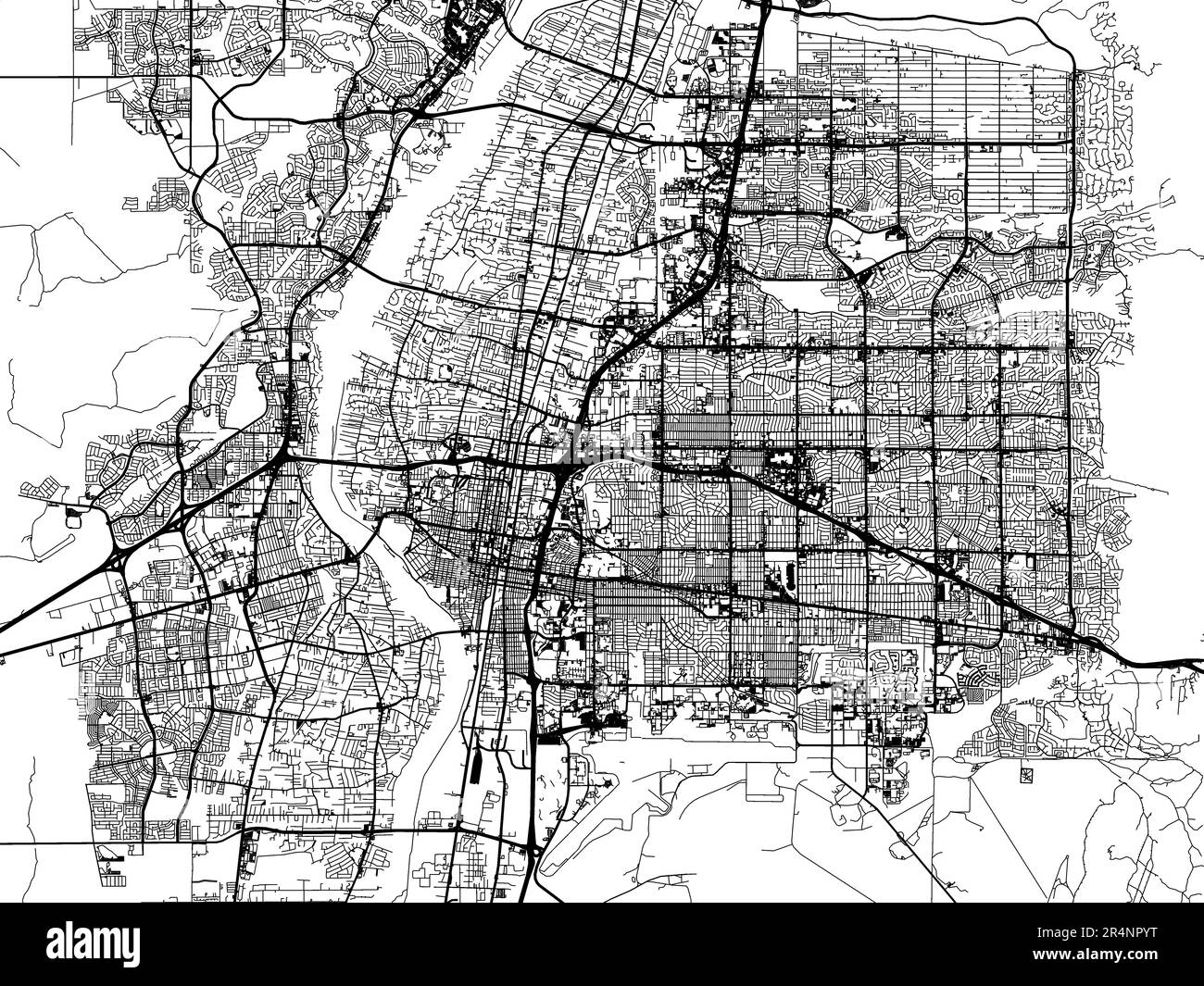 Vector road map of the city of Albuquerque New Mexico in the United ...